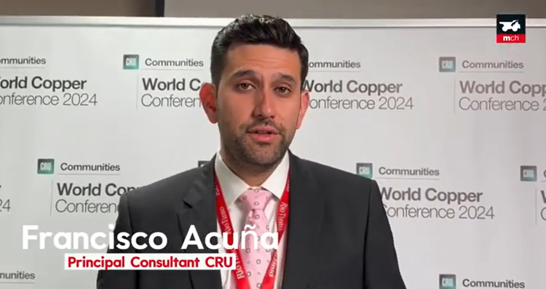 Francisco Acuña, Principal Consultant - CRU, aborda la importancia de la World Copper Conference ...