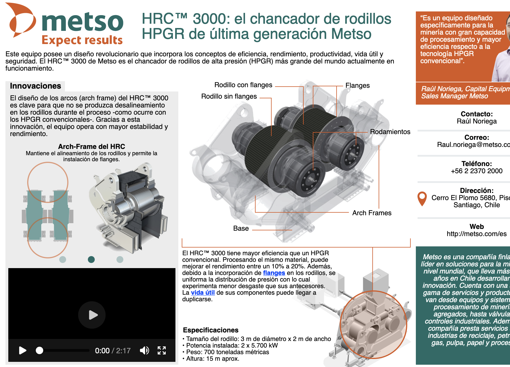 HRCâ„¢ 3000: el chancador de rodillos HPGR de Ãºltima generaciÃ³n Metso ...