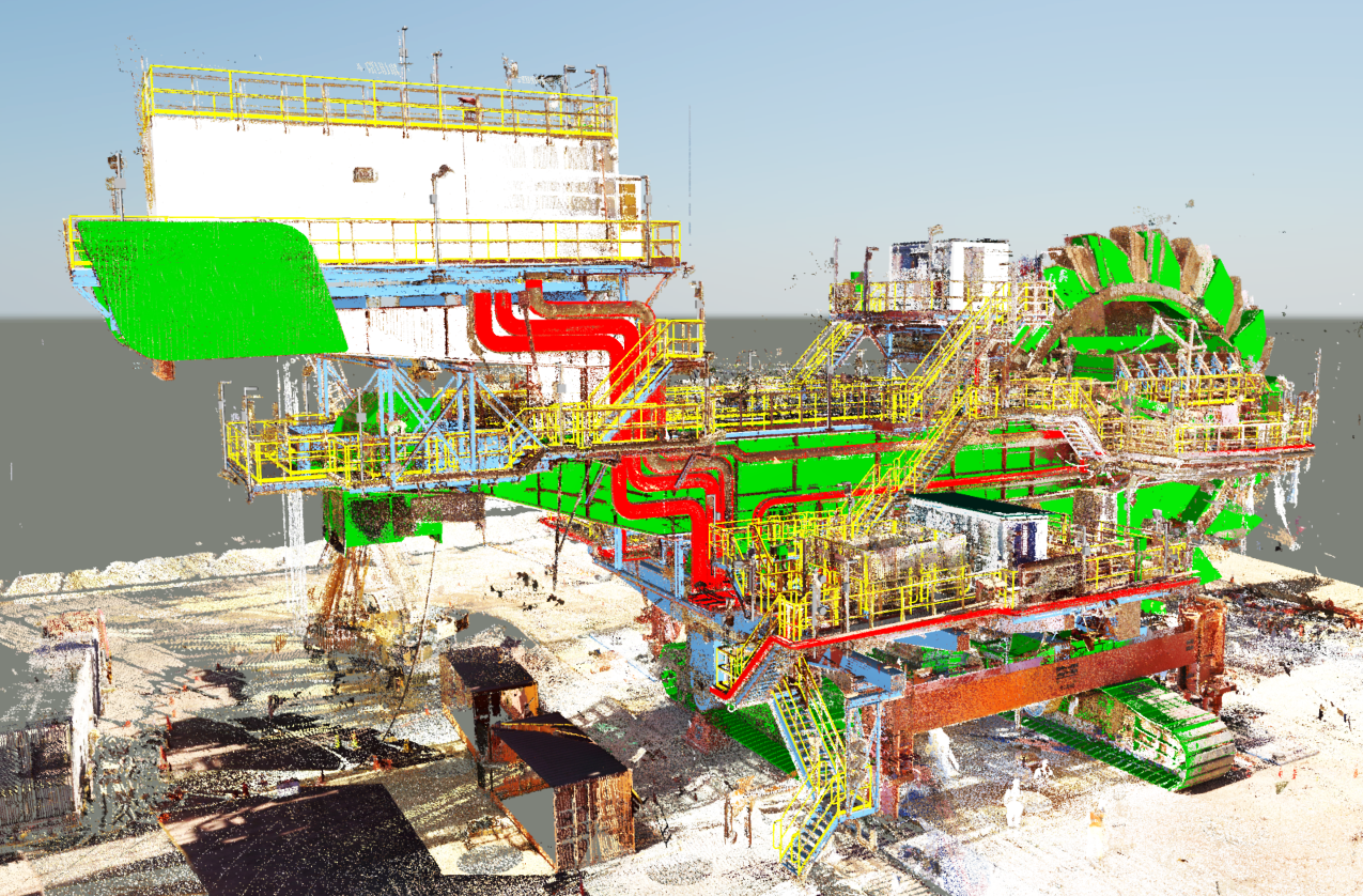 Syntec realiza levantamiento de láser 3D a rotopala - Mch